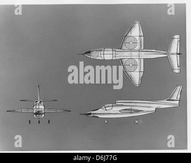 The Ryan XV-5A Vertifan, a vertical takeoff and landing (VTOL) aircraft ...