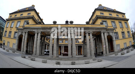 The old headquarters of Munich Reinsurance Company (Munich Re) are ...