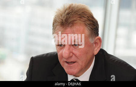 Head of the Daimler truck devision, Andreas Renschler, stands in front ...