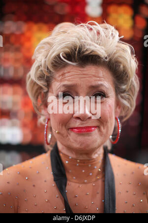 Singer Gitte Haenning poses for the camera after the show 'Let's Dance ...