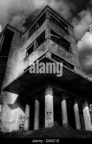 Italy, Rovegno. Old abandoned fascist colony Stock Photo - Alamy