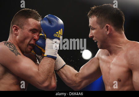 German light heavyweight boxer Eduard Gutknecht (L) celebrates the ...