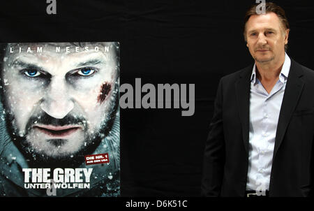 US actor Liam Neeson poses during a photocall for his movie 'The Grey ...