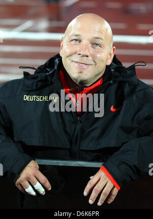 Markus Esser of Germany looks on after the Hammer Throw Final at the ...