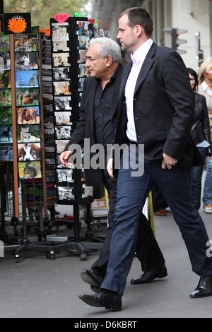 Dominique Strauss- Kahn is seen out and about on the streets of Paris ...