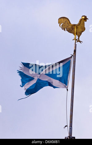 Flag torn ripped Saint Andrews Cross flag Saltire national flag of ...