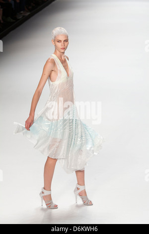 Model and Narciso Rodriguez Mercedes-Benz IMG New York Fashion Week ...