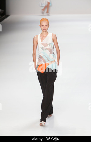 Model and Narciso Rodriguez Mercedes-Benz IMG New York Fashion Week ...