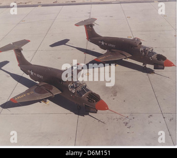 The Ryan XV-5A Vertifan, a vertical takeoff and landing (VTOL) aircraft ...