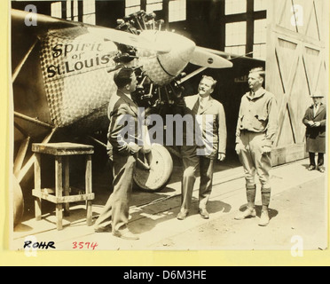 This image shows Charles Lindbergh’s iconic Spirit of St. Louis, the ...
