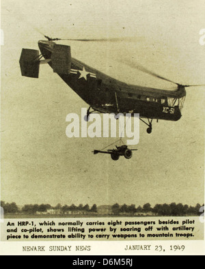 The Piasecki HRP-1, also known as the Flying Banana, was a transport ...