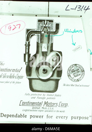 The image highlights the uses of Continental Motors engines, renowned ...