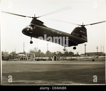 The first-production Boeing-Vertol 107 airliner made its initial flight ...