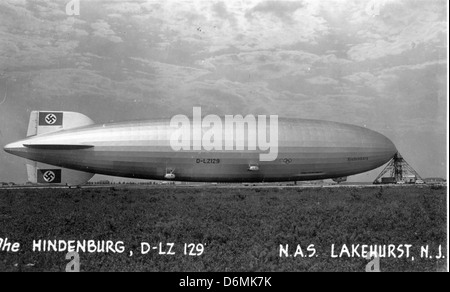The Hindenburg was a German rigid airship that tragically caught fire ...