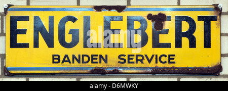 The Englebert enamel tire advertisement is a vintage promotional piece ...