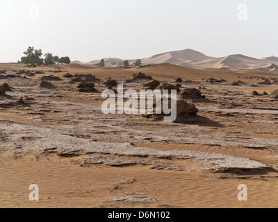 Moroccan landscape - looking across plains in southern Morocco Stock ...
