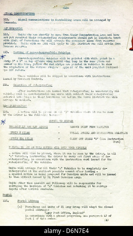 This document, detailing the preparatory administrative orders for D ...