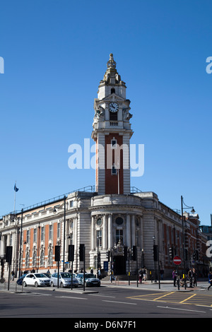 Acre Lane, Brixton with clock tower. - Lambeth, United Kingdom : May ...