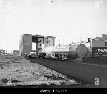 Images documenting the various stages of the Atlas missile program ...