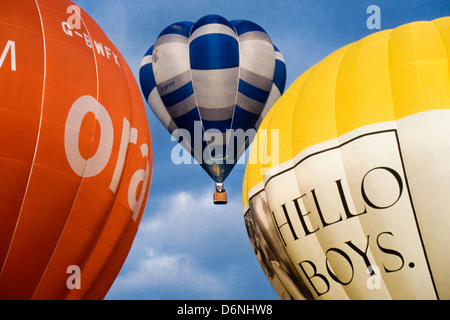 hot air balloons at the southampton balloon festival 1994 Stock Photo ...