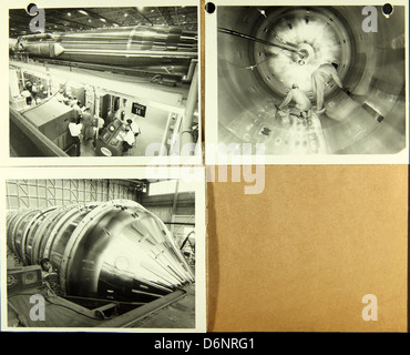 This photograph features the Convair/General Dynamics Atlas missile, an ...