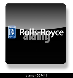 Rolls Royce logo as an app icon. Clipping path included Stock Photo - Alamy