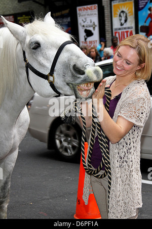 Erin Bolster and Tonk the horse 'The Late Show with David Letterman' at ...