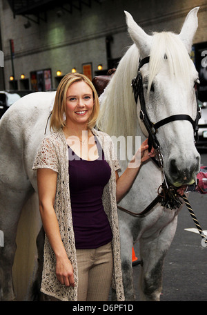 Erin Bolster and Tonk the horse 'The Late Show with David Letterman' at ...