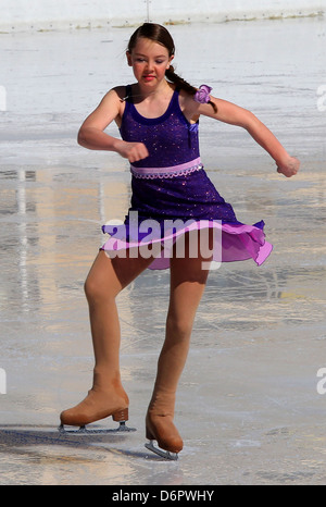 Princess Alexandra of Hanover skates during the 2012 Monaco Figure ...