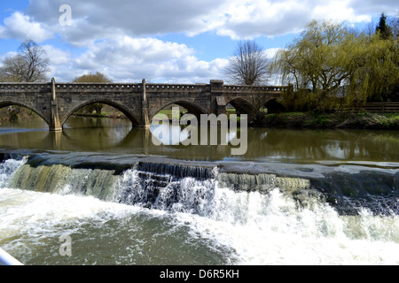 Bathampton Weir and Toll Bridge, also known as Batheaston Toll Bridge ...