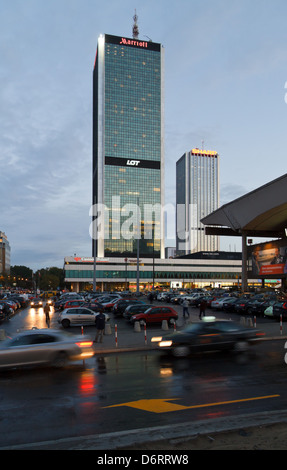 The Marriott building in the center of Warsaw, Poland is seen Stock ...