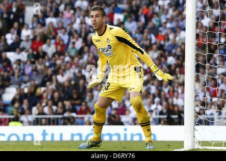 Adrian San Miguel of Real Betis warms up during the Spanish League ...