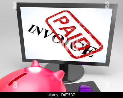 Balance Paid Stamp Showing Bill Payment Made Stock Photo - Alamy