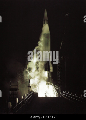 The Convair/General Dynamics Atlas 76D rocket was launched from Launch ...