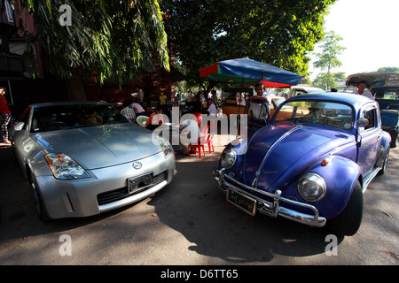 VW Beetle car at Cars in the Park motoring festival, Leamington Spa, UK ...