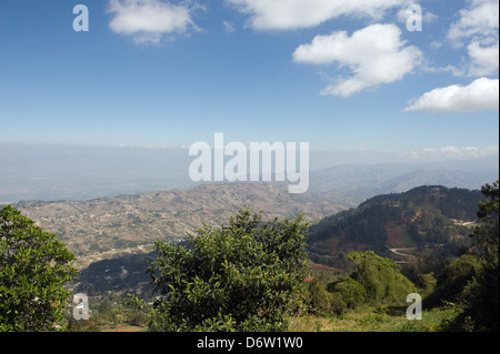 agriculture, Kenscoff mountains above Port au Prince, Haiti, Caribbean ...