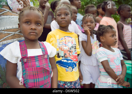 Orphans at an orphanage after the January 2010 earthquake, Port au ...