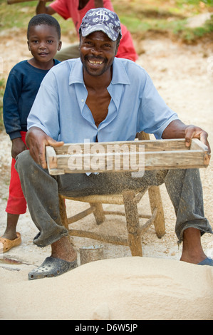 agriculture, Kenscoff mountains above Port au Prince, Haiti, Caribbean ...