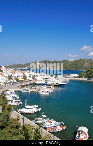 Greece, Skiathos, Harbor Stock Photo - Alamy