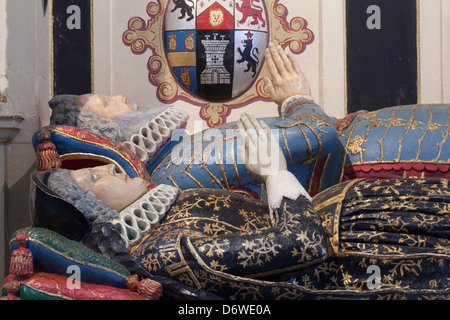 Effigy of Dame Katherine Mompesson, wife of Sir Richard Mompesson, on ...