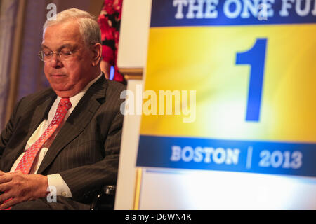 Boston, Massachusetts, USA. 23rd April, 2013. Boston Mayor THOMAS ...