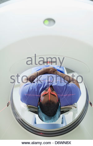 Medical CT or MRI Scan with a patient in the modern hospital laboratory ...