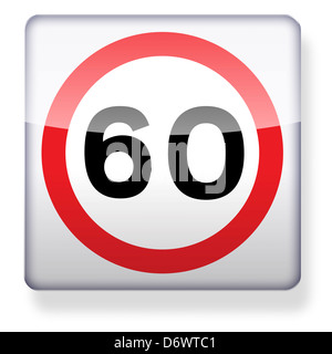 60 mph speed limit sign Stock Photo - Alamy