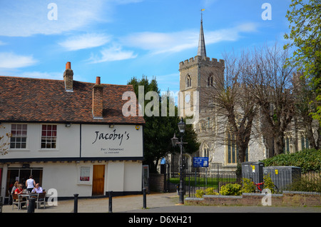 Jacoby's public house in Tudor Square, Ware, Hertfordshire Stock Photo ...