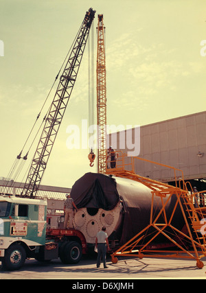 This image depicts the vehicle assembly process at Convair/General ...