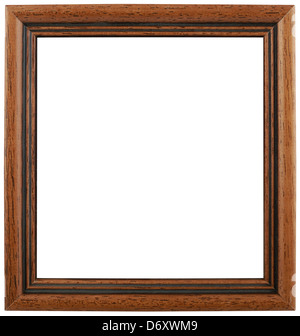 Wooden simple old photo frame black background minimalist brown golden ...