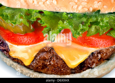 burger on the white Stock Photo - Alamy