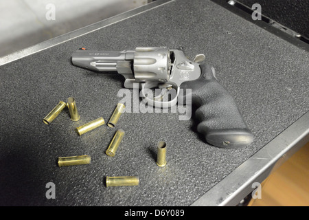 Magnum revolver with open chamber Stock Photo - Alamy