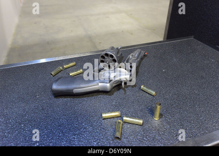 Magnum revolver with open chamber Stock Photo - Alamy