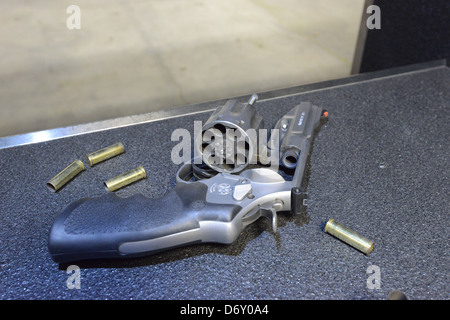 Magnum revolver with open chamber Stock Photo - Alamy